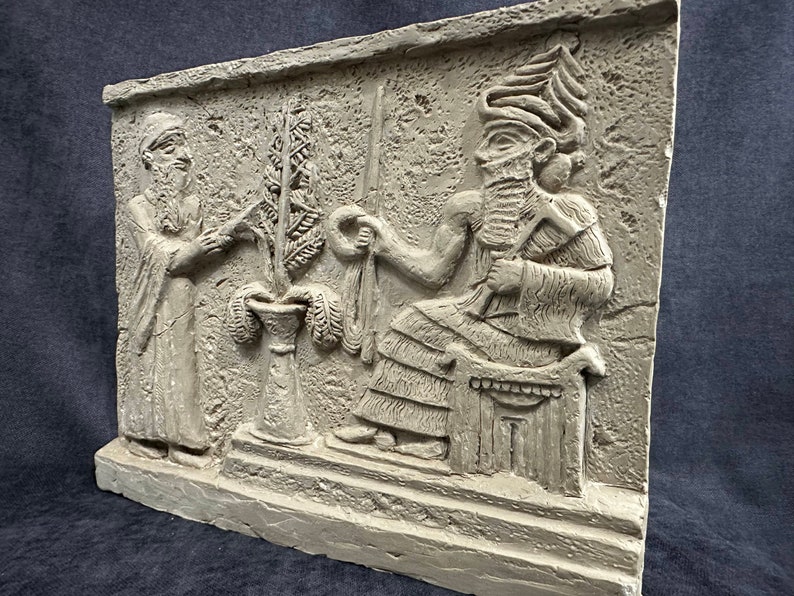 Ur-nammu Stele Fragment: King of Sumer and Akkad Relief (9.05''W) - Etsy