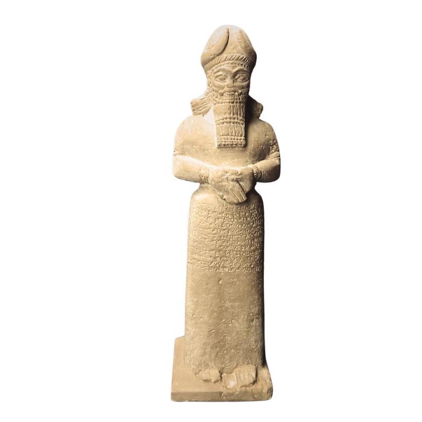 Nabu Statue: Mesopotamian God of Wisdom, Limestone Sculpture - Etsy