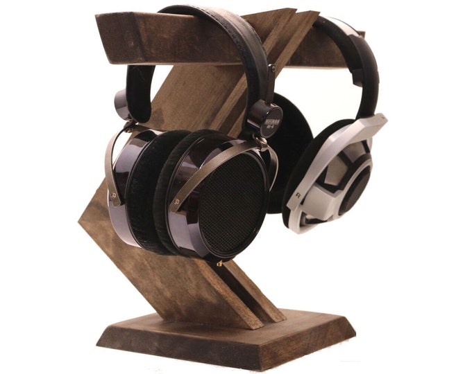 Custom Wood Headphone Stand Headphone Holder for Gaming - Etsy