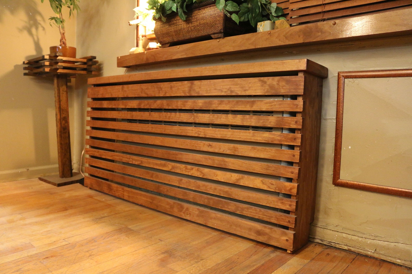 Wood Custom Handmade Radiator Cover Housewarming Gift Baseboard Heating ...
