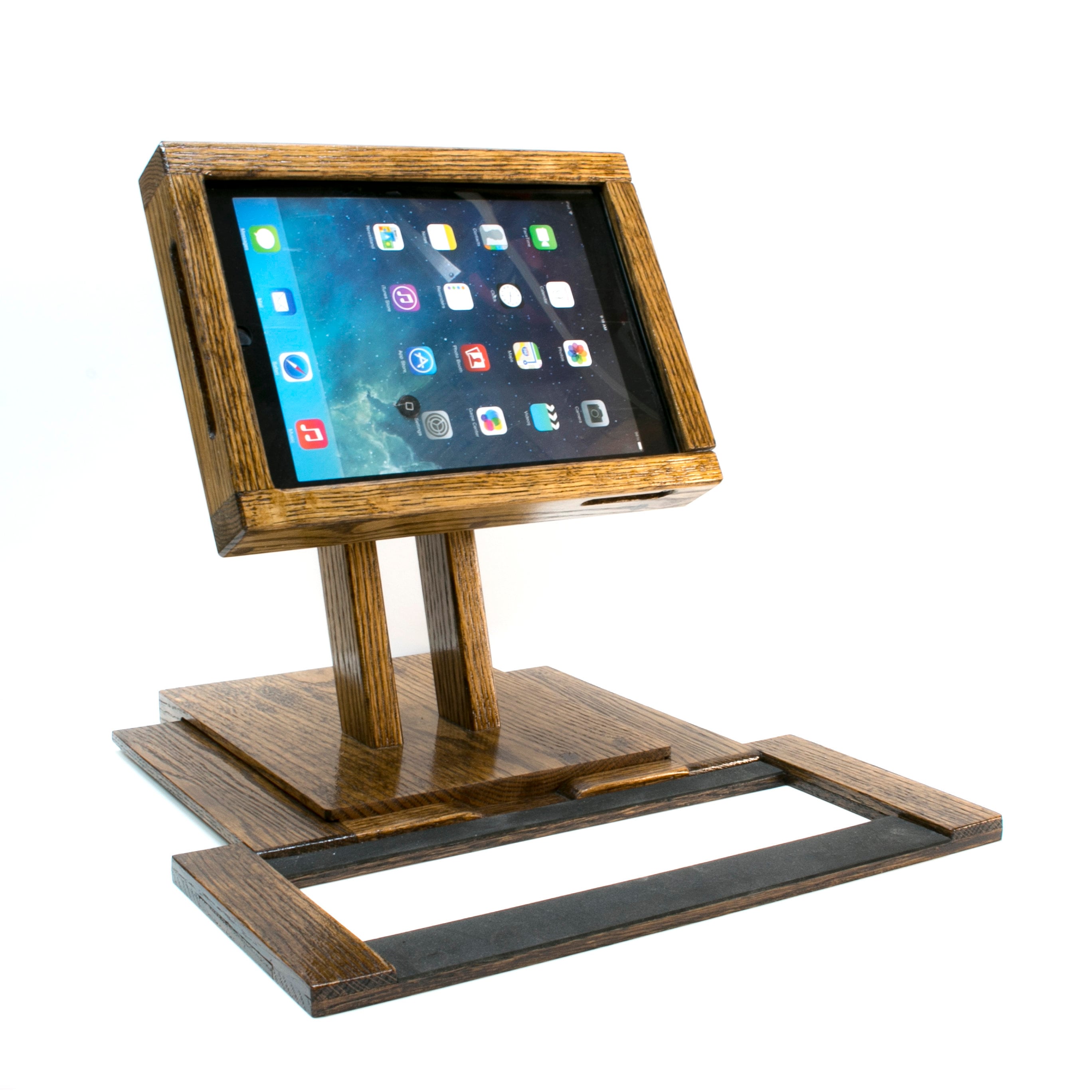 Ipad POS Stand With Keyboard Attachment Rotating Stand for - Etsy UK