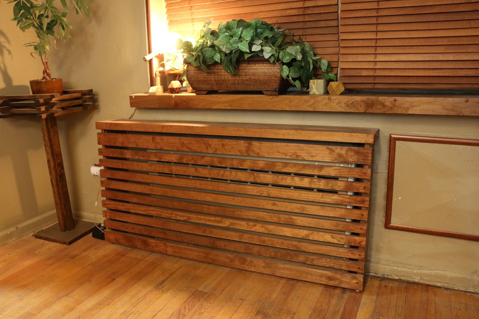 Wood Custom Handmade Radiator Cover Housewarming Gift Baseboard Heating ...