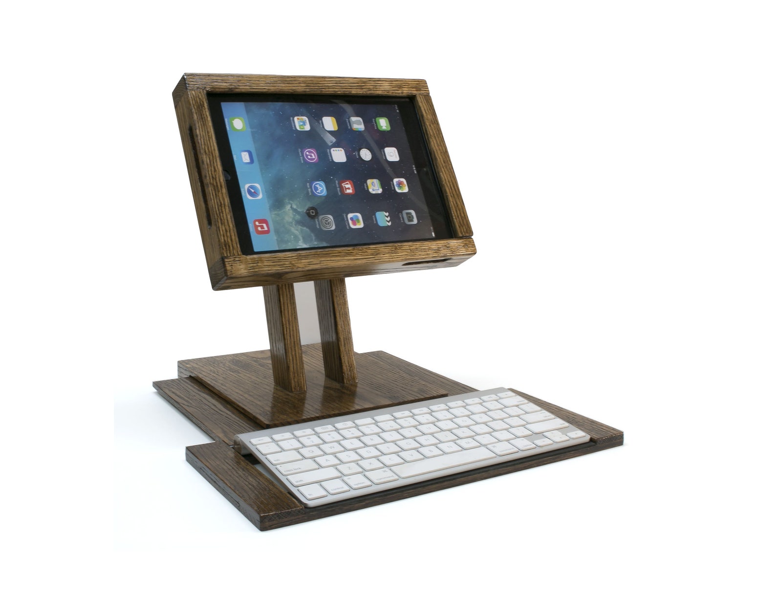 Ipad POS Stand With Keyboard Attachment Rotating Stand for - Etsy