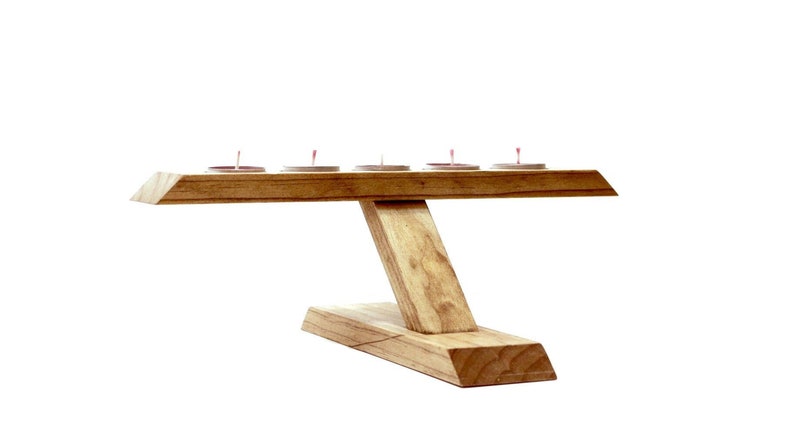 Wood Candle Holder Desk Organizer Birthday Gift Houswarming | Etsy