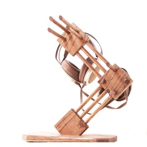 Wood Headphone Stand Multiple Headphones Stand Headphone Station Gifts ...