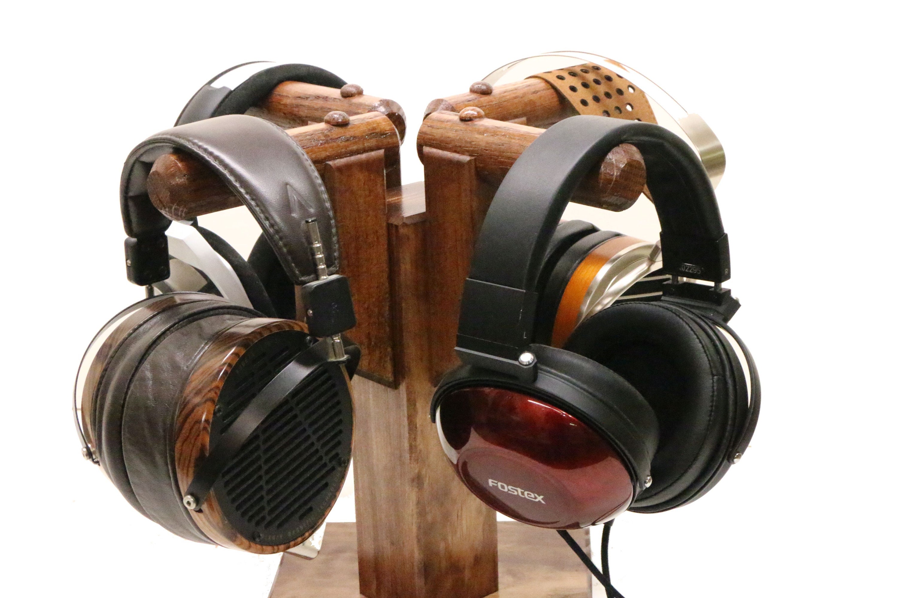 Quad 4 Headphone Stand Multiple Headphones Stand Mens Gift - Etsy