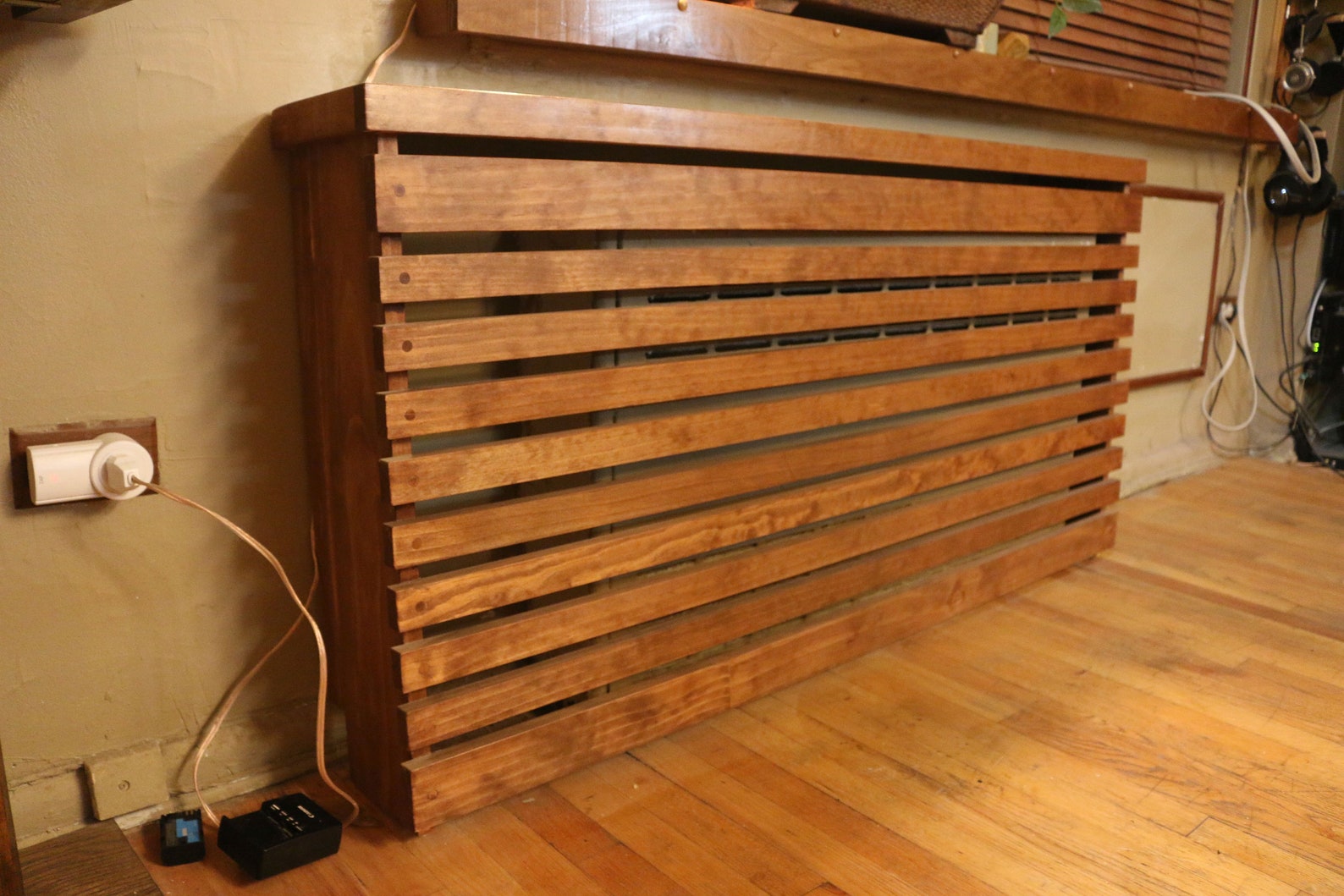 Wood Custom Handmade Radiator Cover Housewarming Gift Baseboard Heating ...