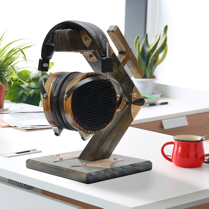 Wood Headphone Stand - Etsy