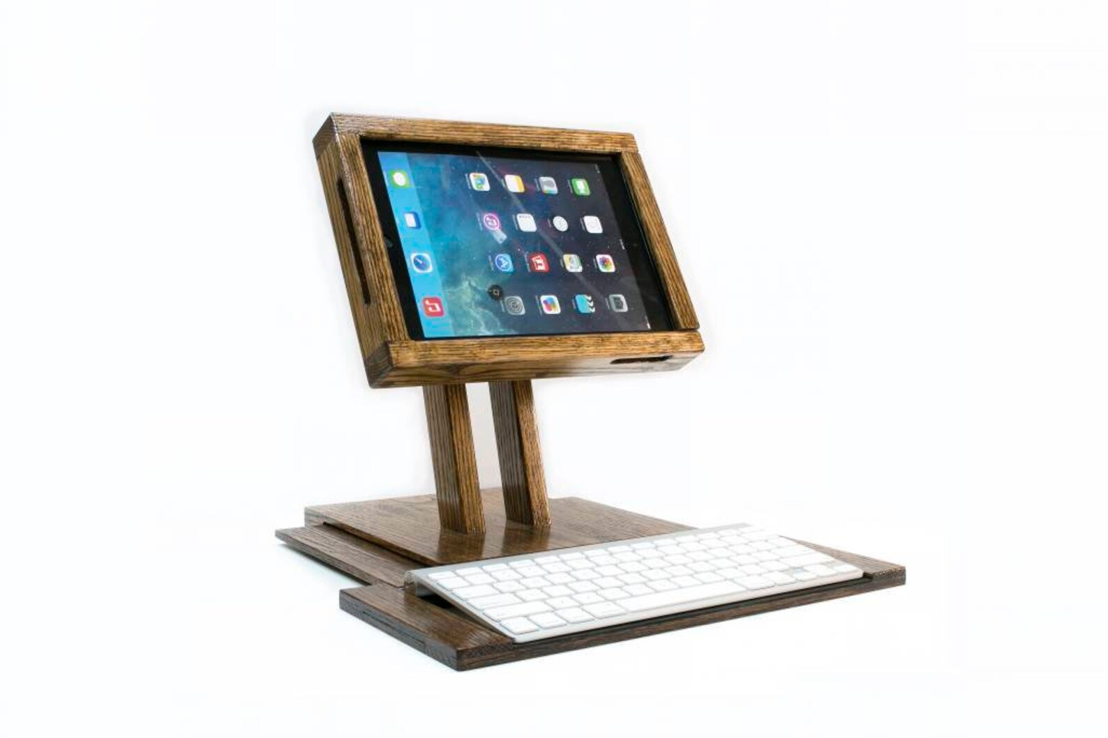 Ipad POS Stand With Keyboard Attachment Rotating Stand for - Etsy