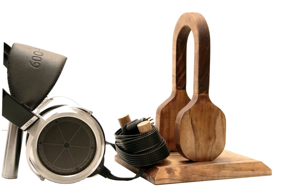 Handcrafted Wooden Headphone Stand Universal Earphone Hanger Headset ...