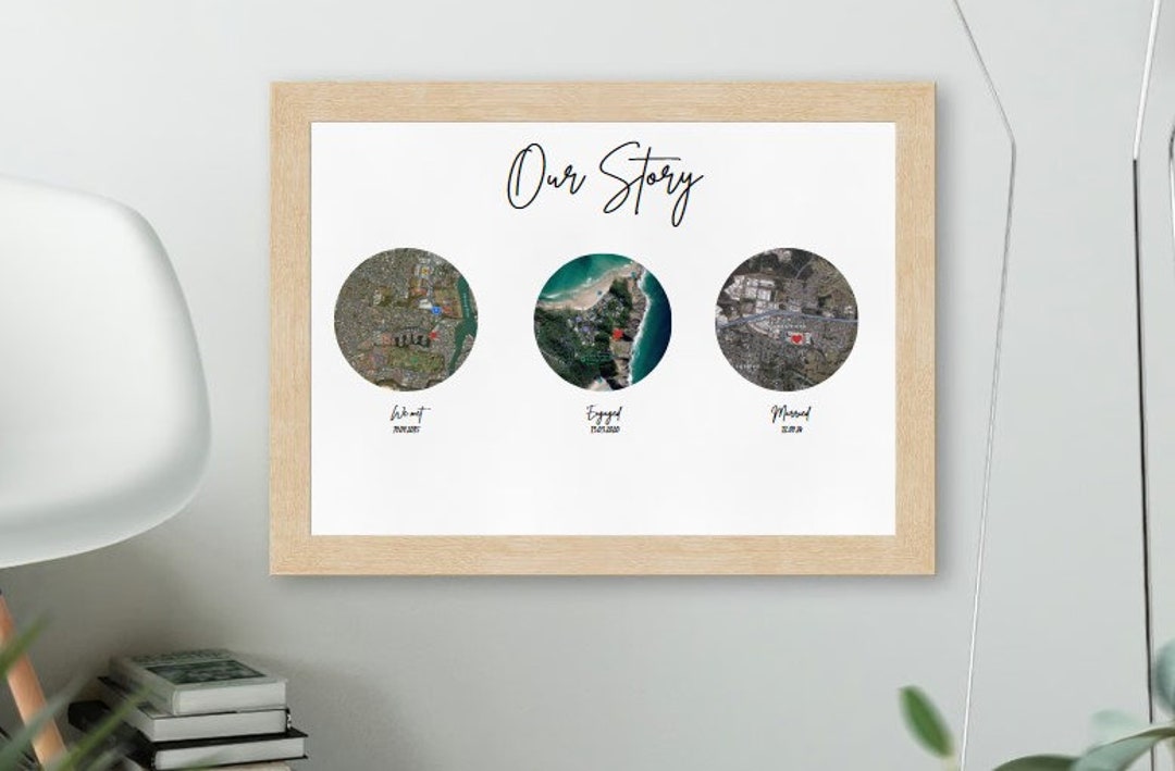 Our Story, Map of Our Story - Etsy