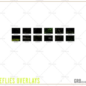 FIREFLIES Overlays, Photoshop, Pixie Dust Overlays, Fairy Dust, Magic ...