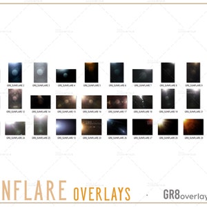 SUNFLARE OVERLAYS, Sunlight Overlay, Photoshop Overlays, Photoshop Effect, Light Overlays, Light ...