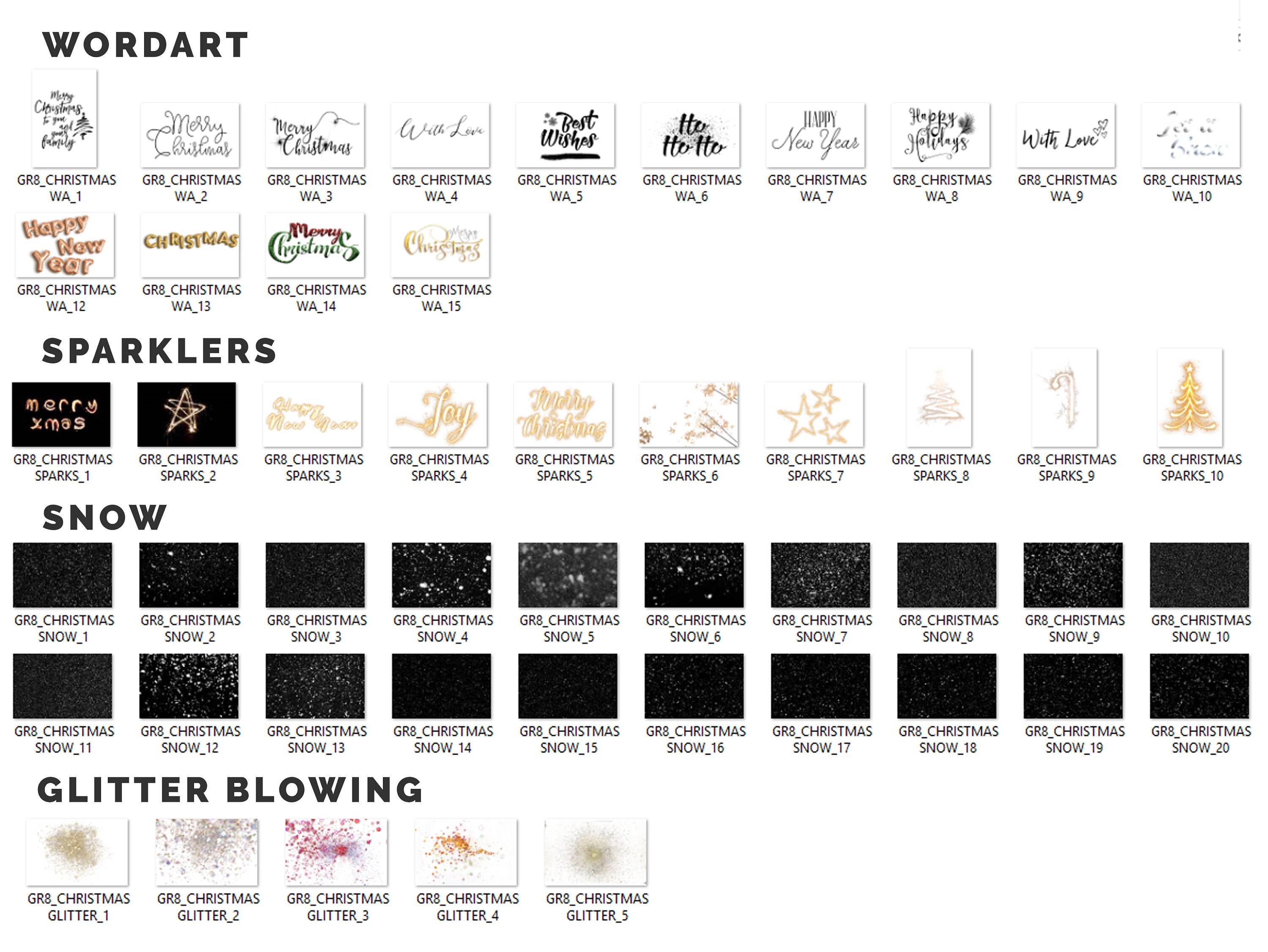 CHRISTMAS OVERLAYS Photoshop Overlays Christmas Bundle - Etsy