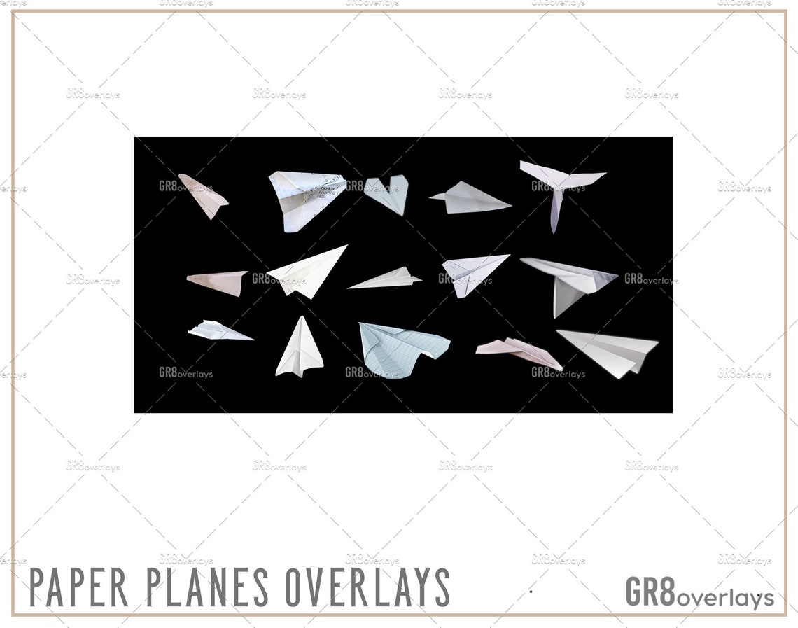 PAPER PLANES Overlays PNG Planes Flying Planes Photoshop - Etsy