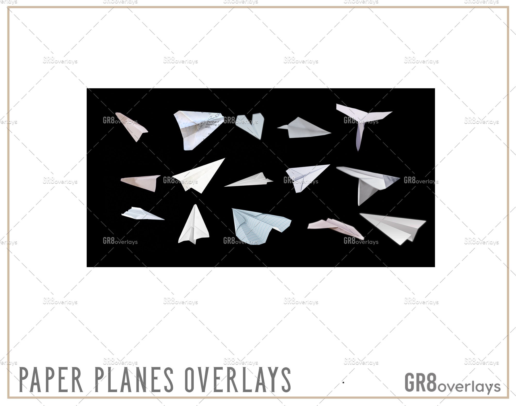 PAPER PLANES Overlays PNG Planes Flying Planes Photoshop - Etsy