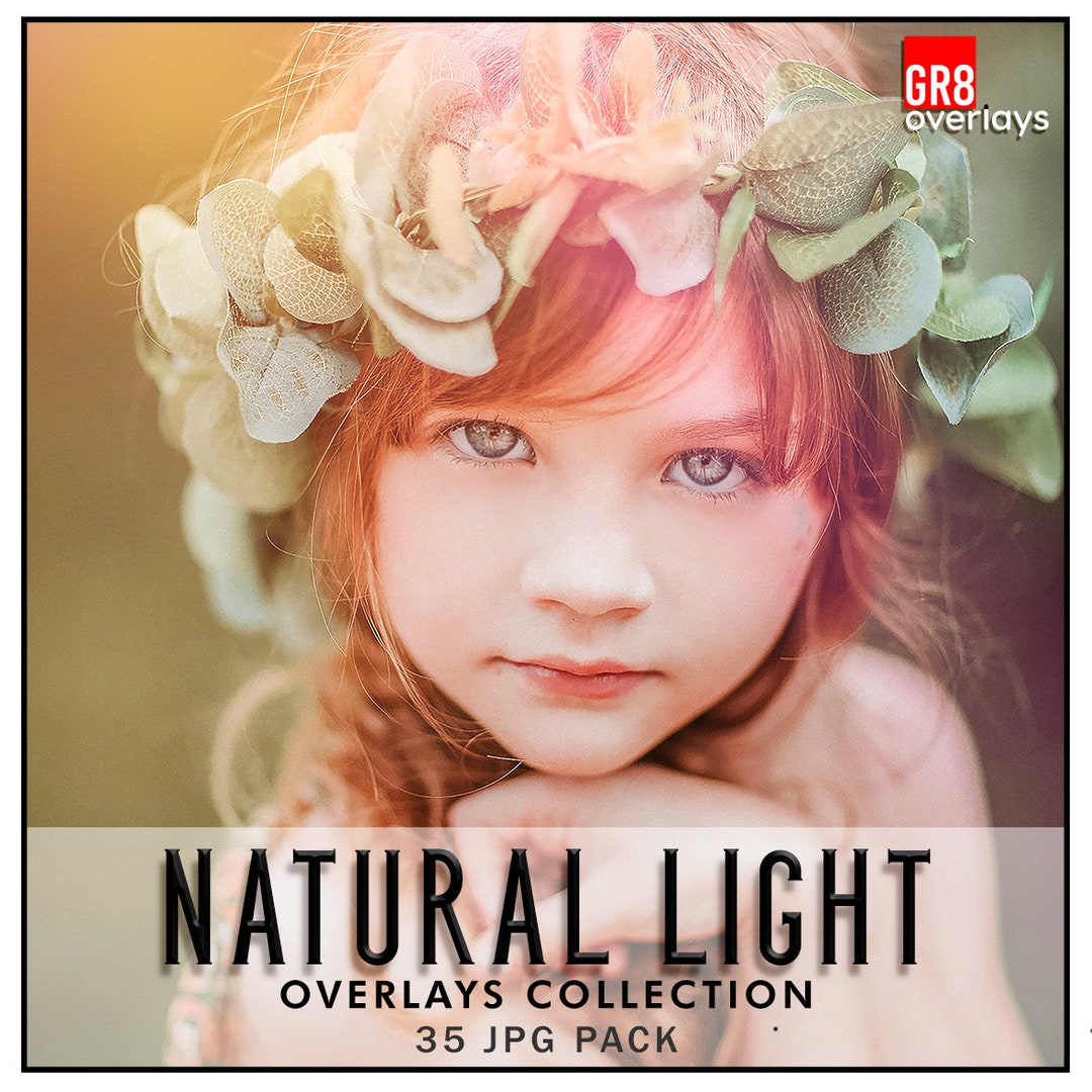 35 NATURAL LIGHT Digital Overlays, Photoshop Overlays, Sunbeams ...