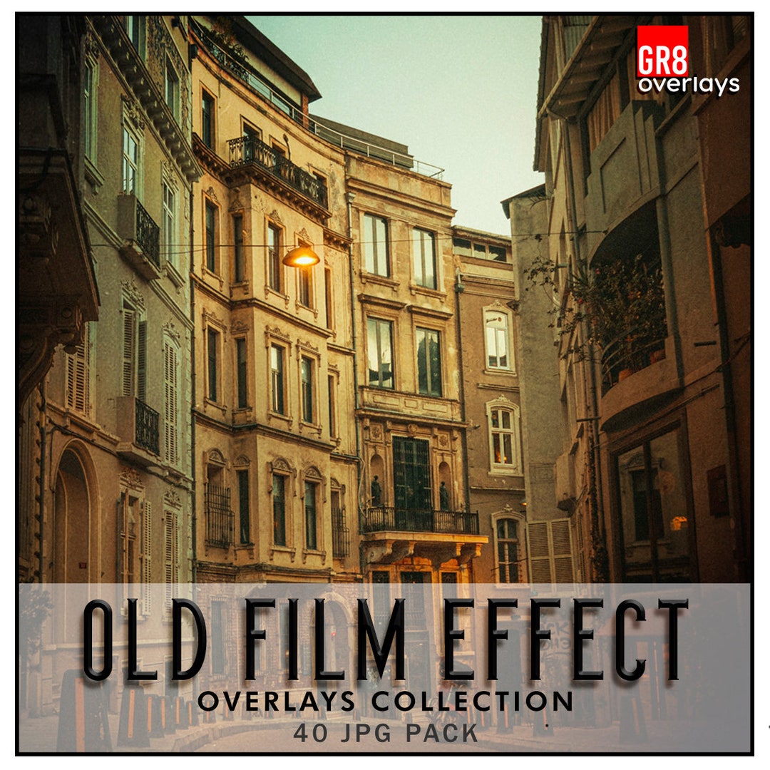 OLD FILM EFFECT Overlays, Vintage Overlays, Light Leak, Film Texture ...
