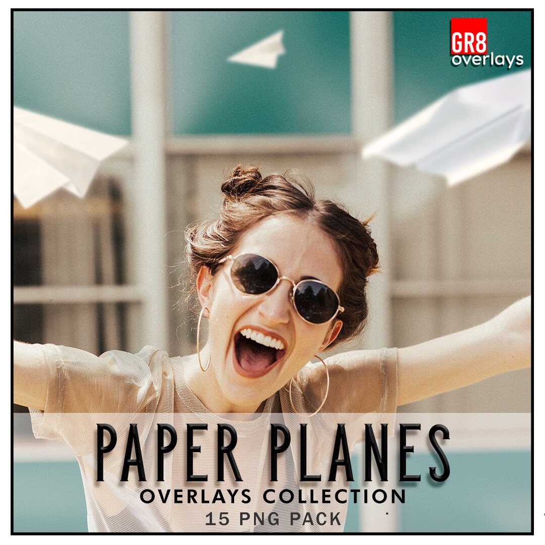 PAPER PLANES Overlays, PNG, Planes, Flying Planes, Photoshop Overlays ...