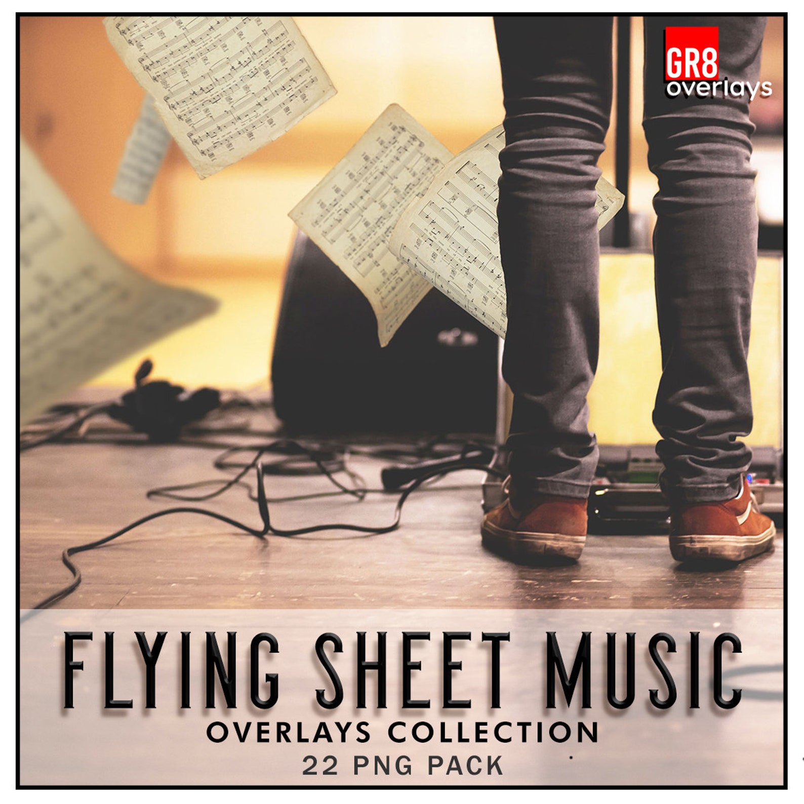 SHEET MUSIC Overlays, PNG, Flying Sheet Music, Photoshop Overlays ...