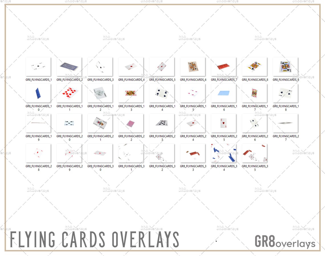 FLYING CARDS Overlays, PNG, Poker Cards, Flying Cards, Photoshop ...