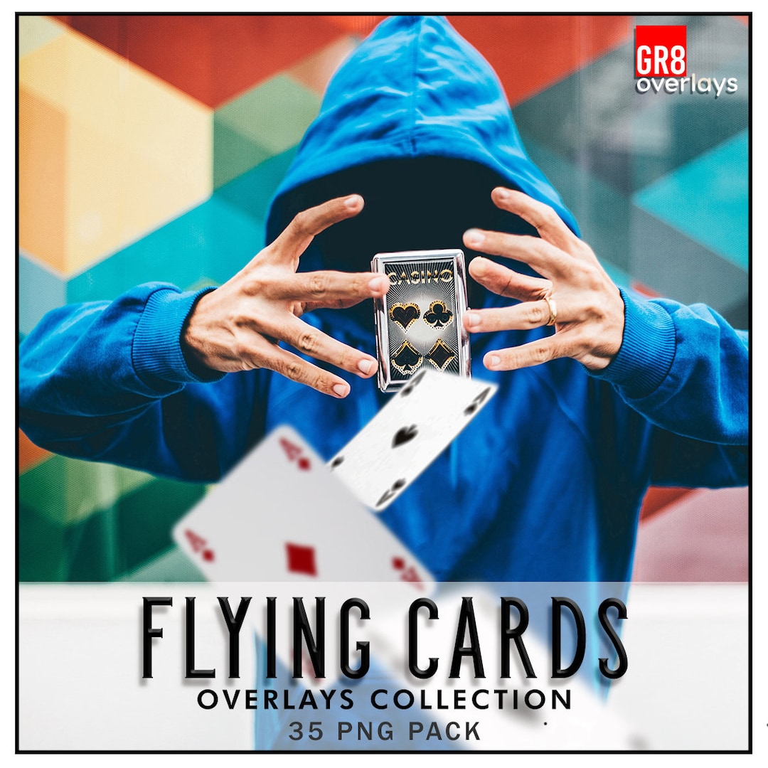 FLYING CARDS Overlays, PNG, Poker Cards, Flying Cards, Photoshop ...