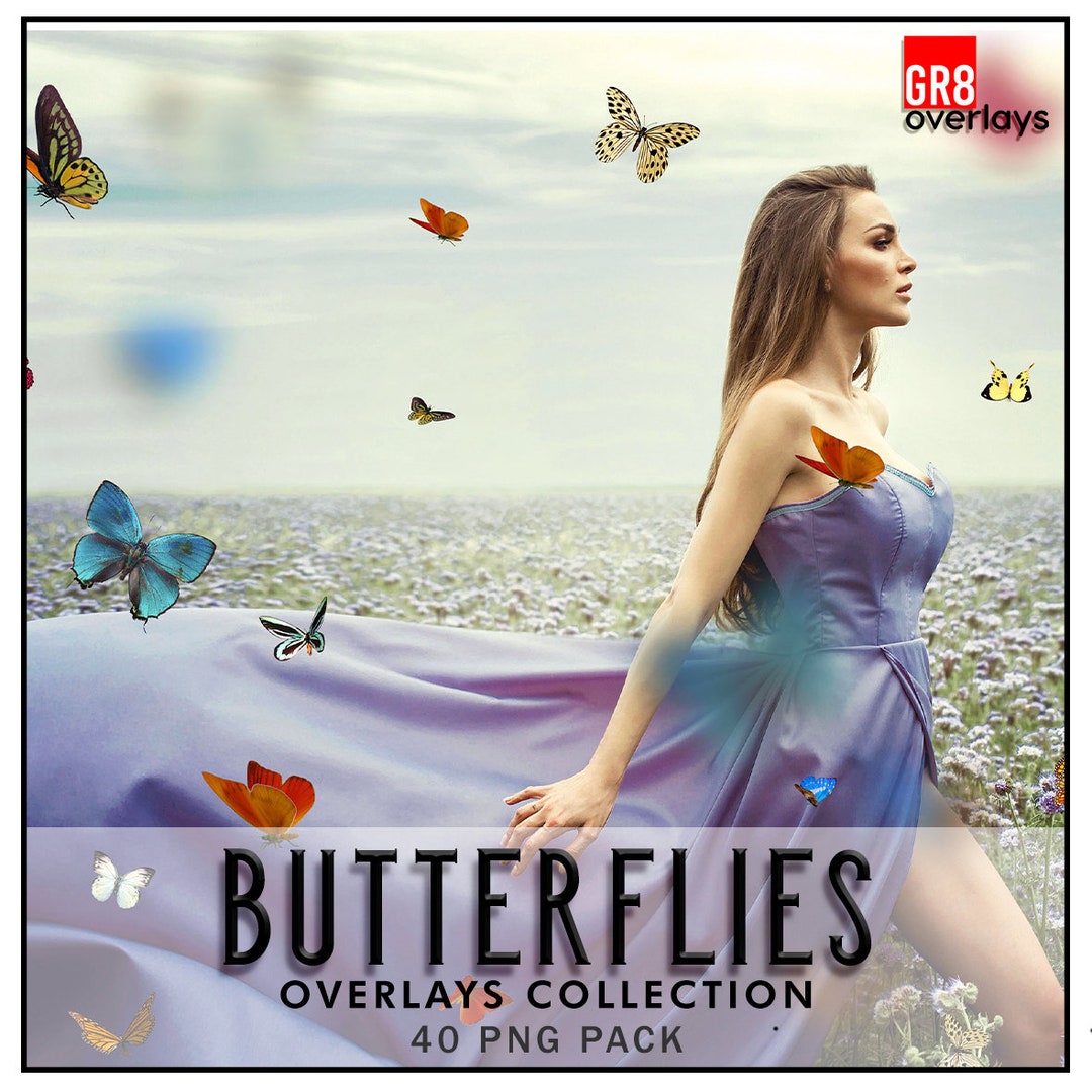 BUTTERFLIES OVERLAYS, PNG, Butterfly, Outdoor Overlays, Photoshop ...