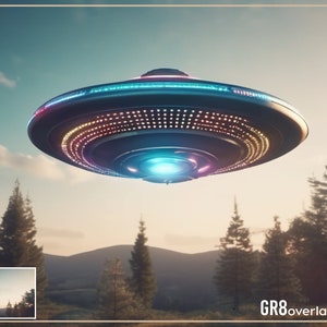 25 UFO Overlays, PNG Files, Photoshop Overlay, Photoshop Overlays ...