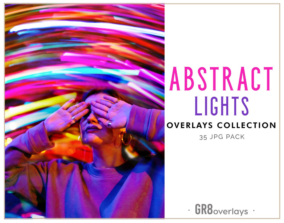 ABSTRACT LIGHTS OVERLAYS Bokeh Lights Effect Photo Overlays - Etsy