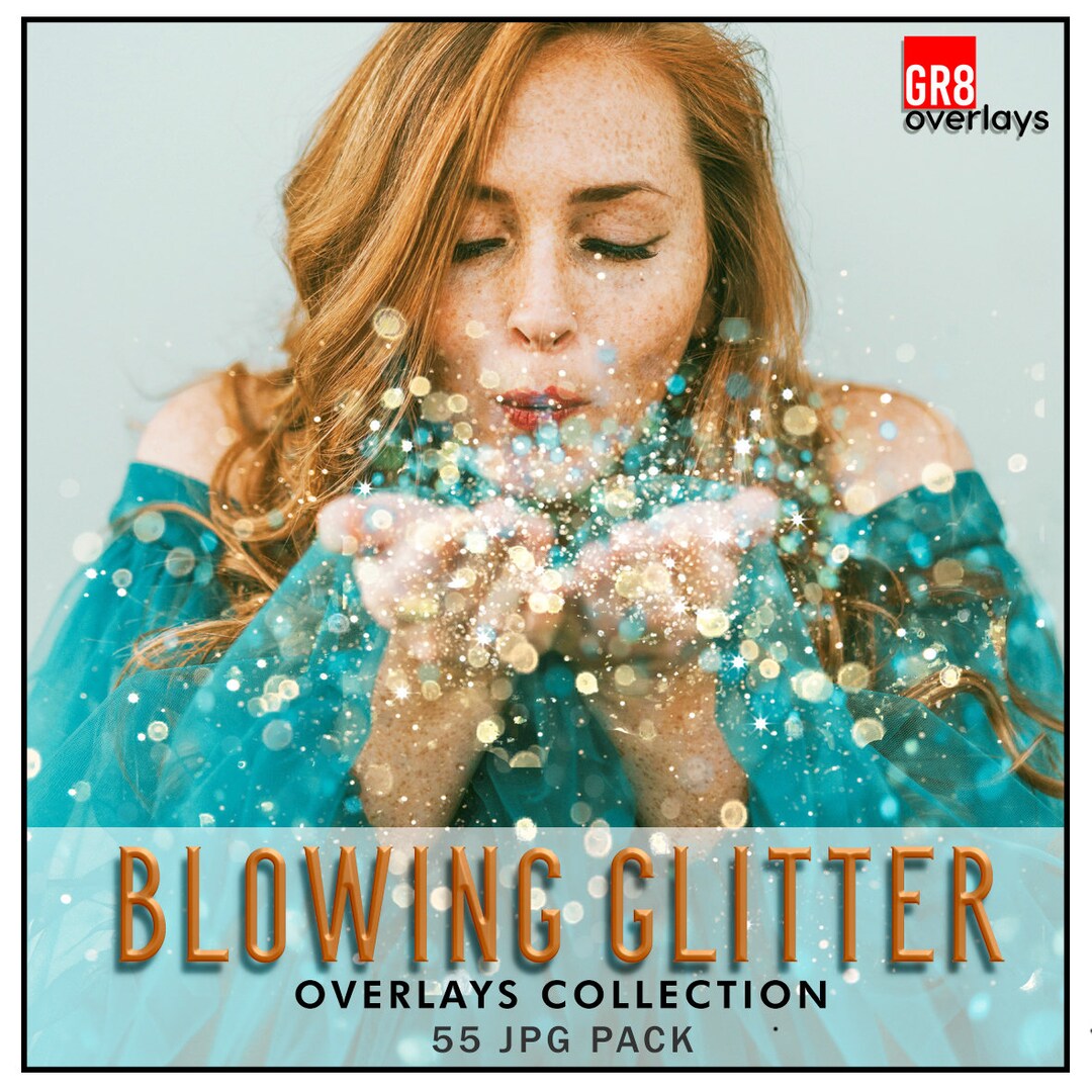 55 GLITTER OVERLAYS, Blowing Glitter Overlays, Glitter Overlay, Photo ...