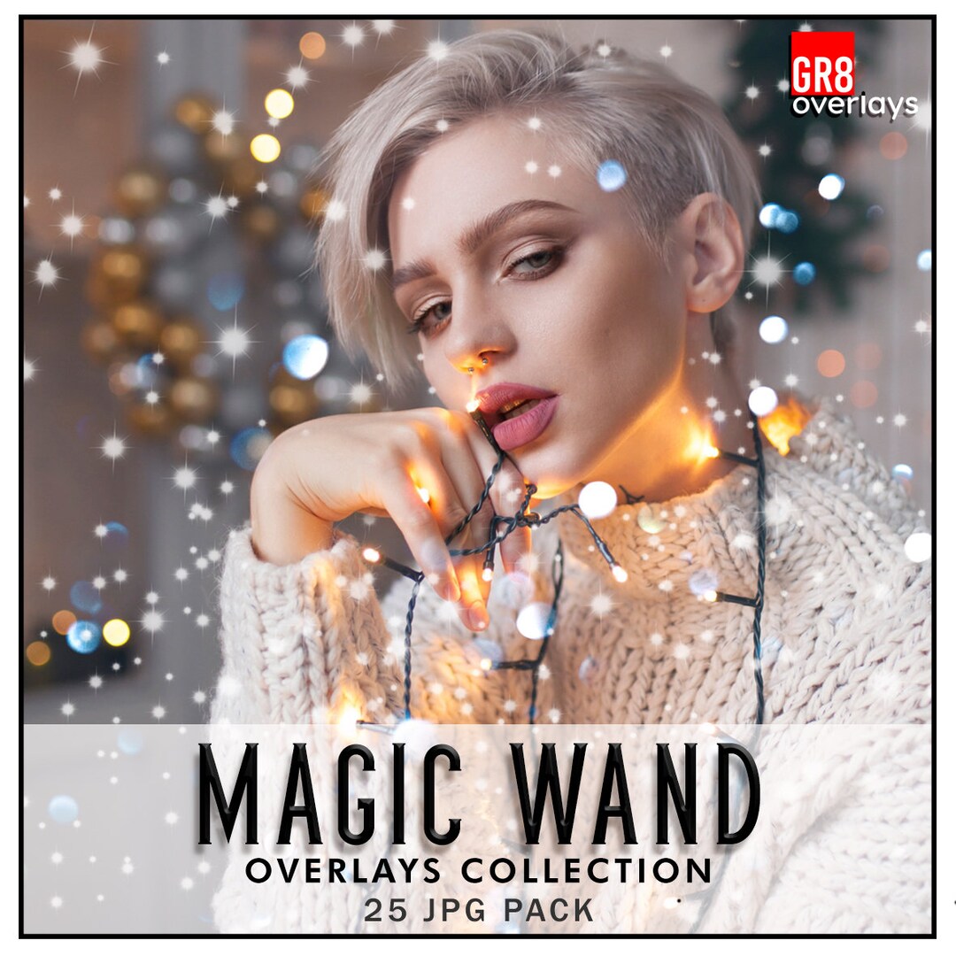 25 MAGIC WAND Overlays, Magic Shine Fairy Effects, Glitter and Sparkle ...