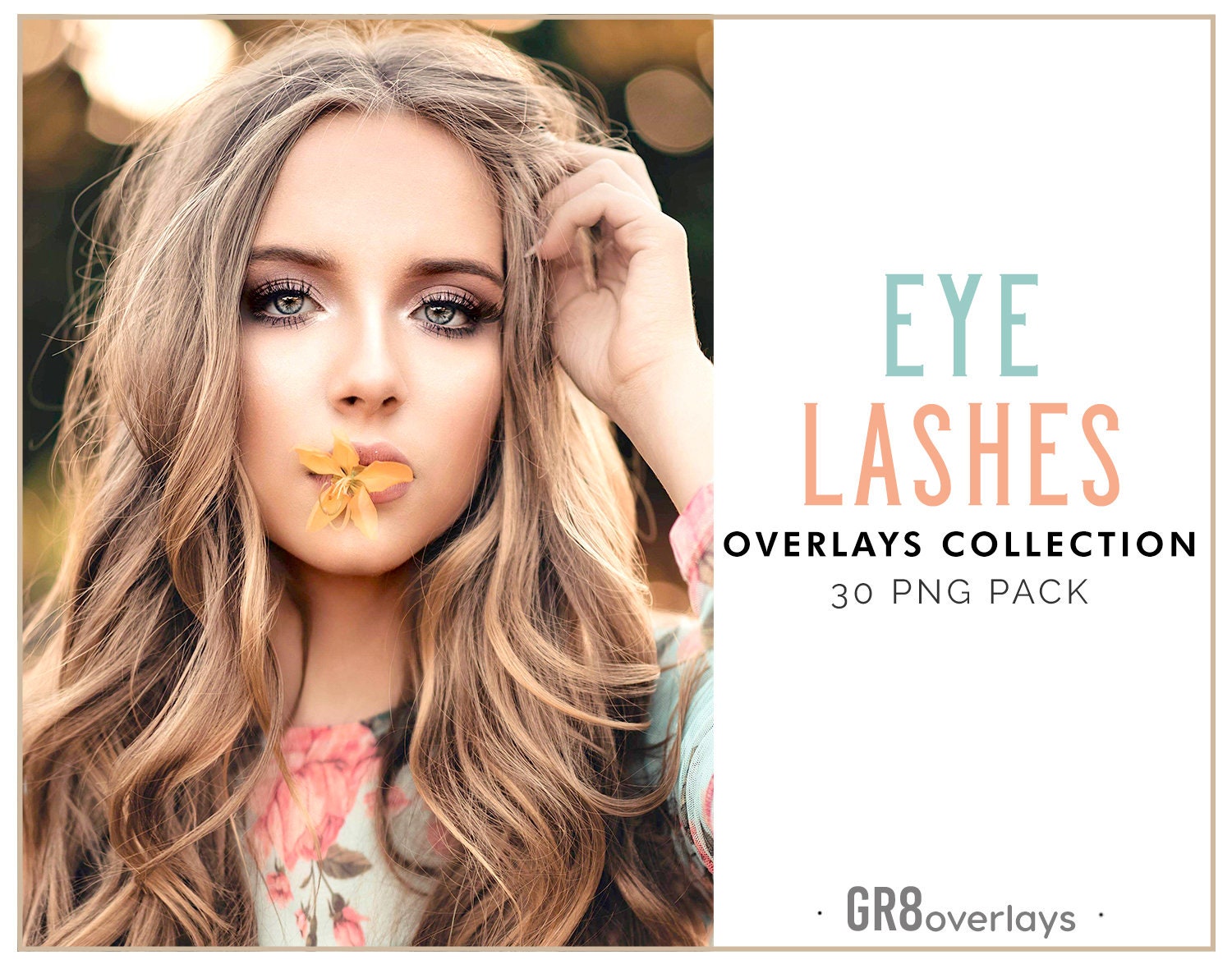 30 EYELASHES Overlays PNG Files Photoshop Overlay Photoshop | Etsy