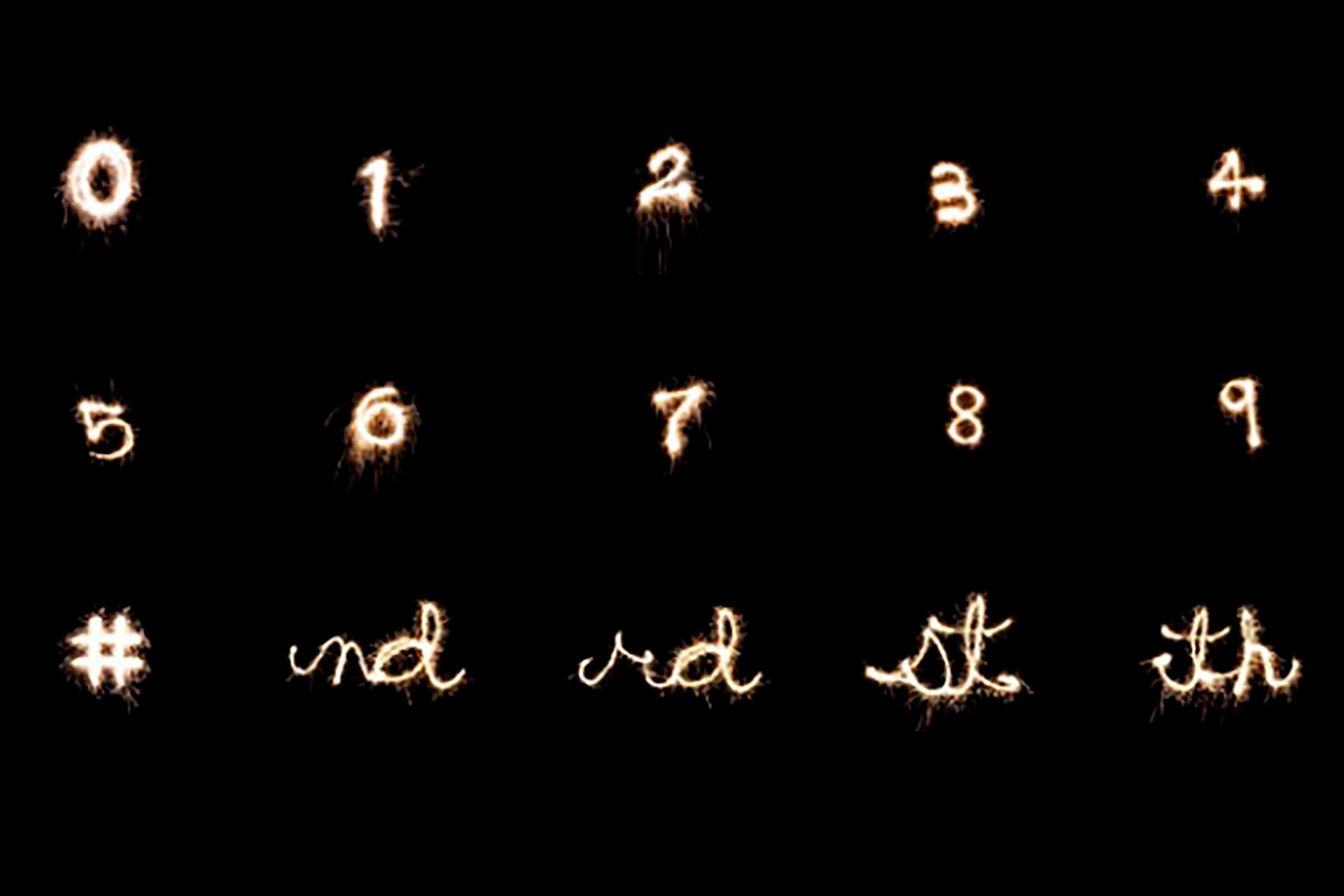 SPARKLERS NUMBERS OVERLAYS Sparklers Overlays Sparkler - Etsy