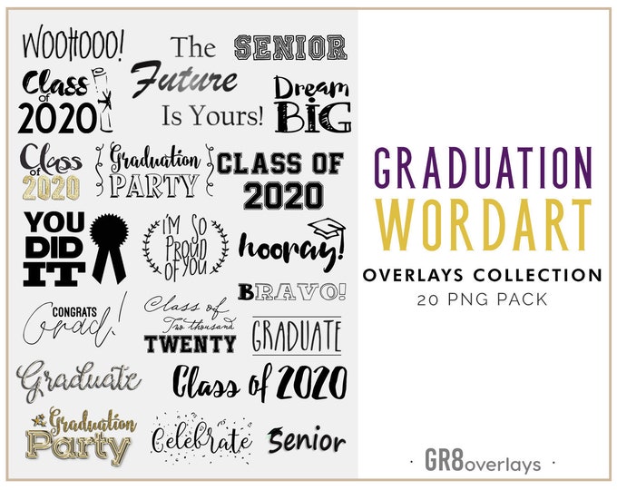 GRADUATION SPARKLERS OVERLAYS Photoshop Overlays Photo - Etsy
