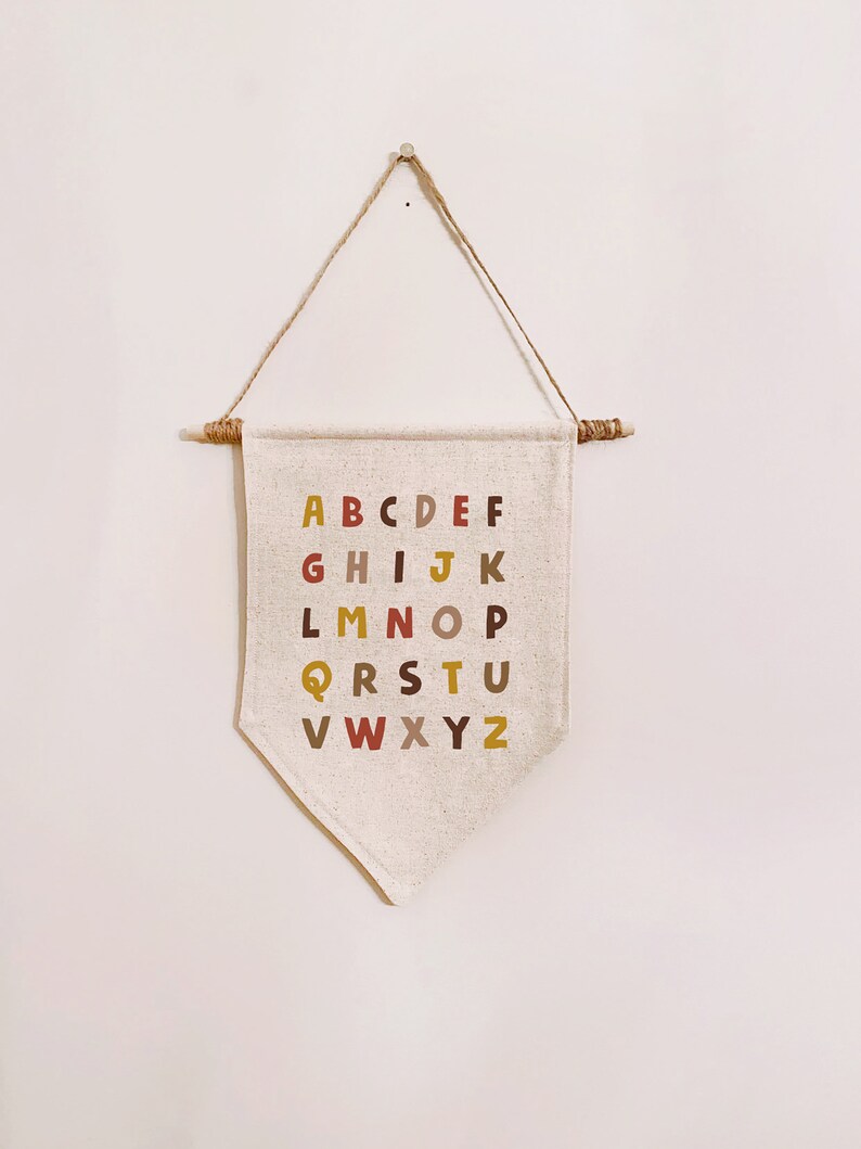 Alphabet Wall Hanging Banner Wall Hanging Nursery Decor - Etsy