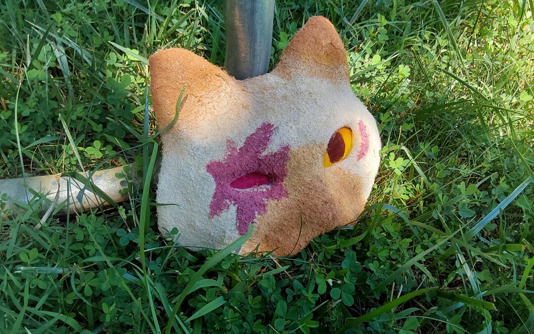 Ginger Scarred Cat Therian & Quadrobics Mask - Etsy