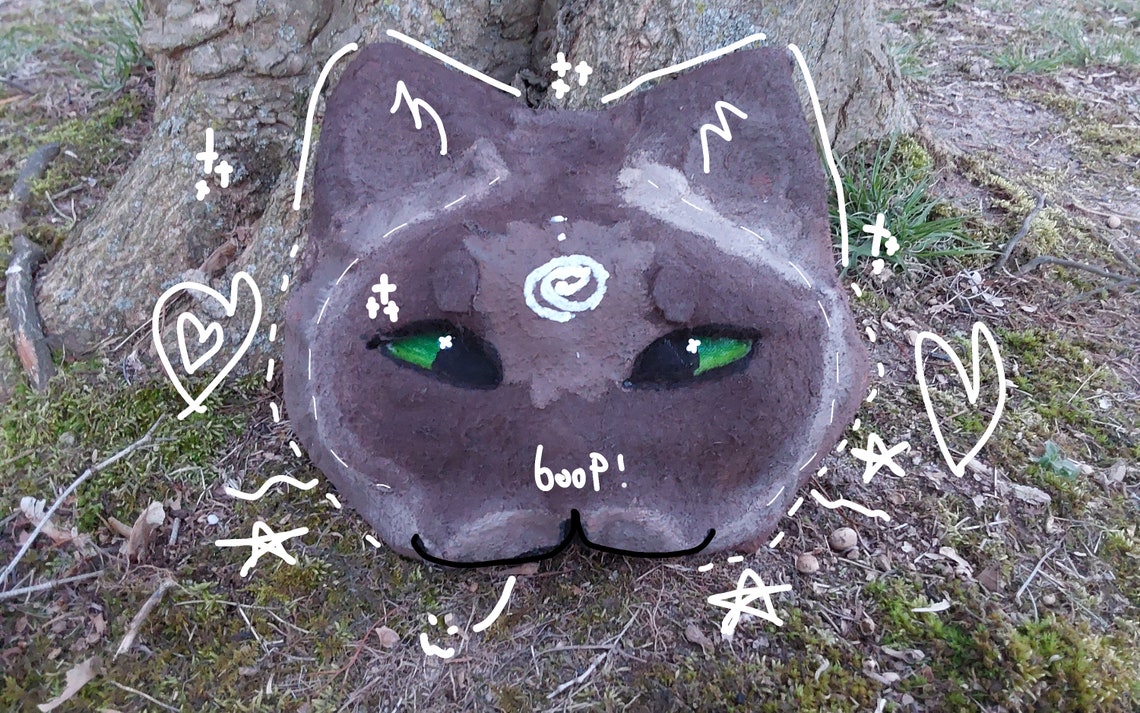 Brown Cat , Siamese Cat , Therian and Quadrobist Mask - Etsy