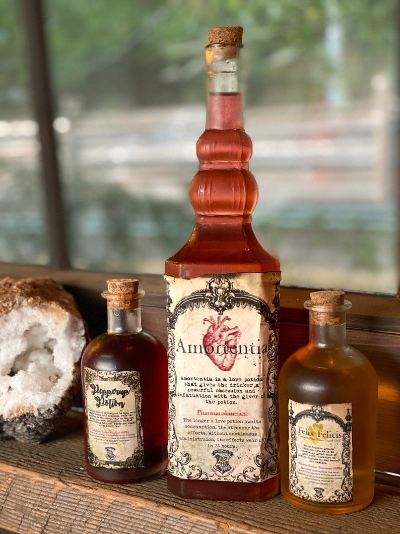 Harry Potter Liquid Luck Felix Felicis Printable Sign Label | Etsy
