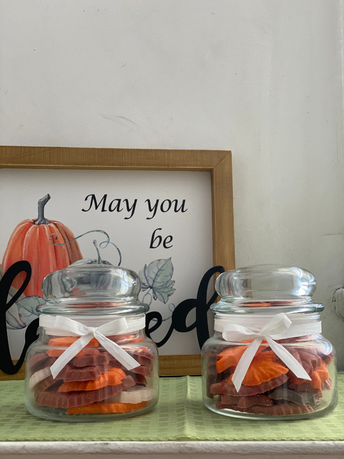 Custom Orders for Fancy Jars Autumn Leaves Scented Soy Wax | Etsy