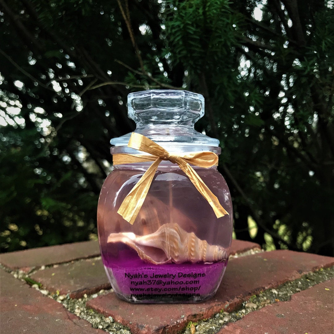 Seashell Scented Candles, Housewarming Gift, Gel Wax Candle, Ocean ...