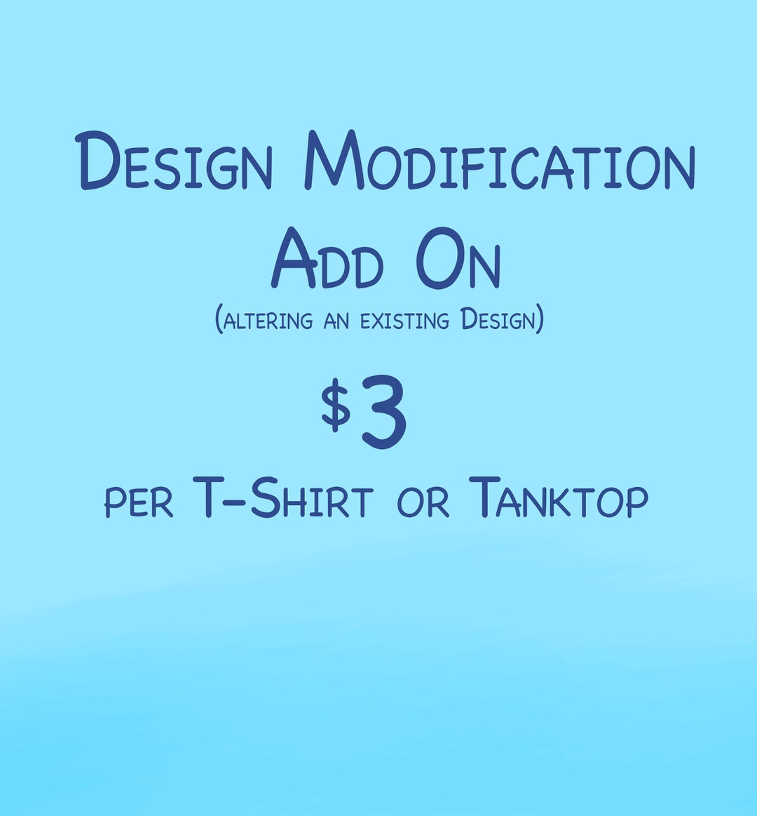 Design Modification, Custom T-shirt Design - Etsy