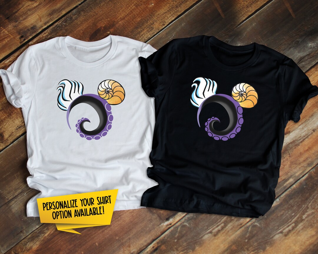 Ursula Shirt, Disney Villains Shirts, Ursula Ear Shirt, Disney Family ...