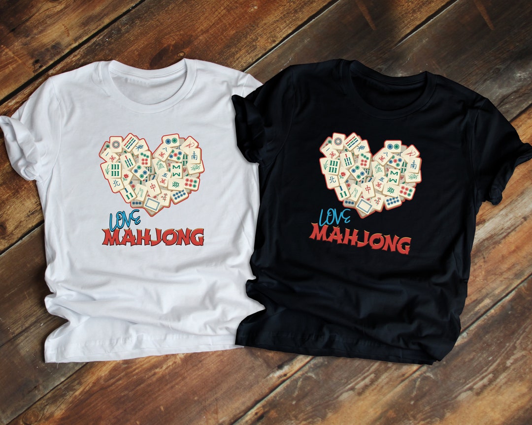 Mahjong Love T-shirt, Cute Mahjong Shirt,love Mahjong T-shirt, Funny ...