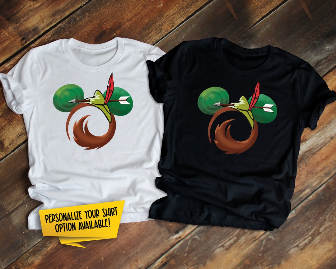 Robin Hood T-shirt, Robin Hood Disney Ears Shirt,disney Heroes Shirts ...