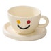 Handmade Smiling Smiley Face Ceramic Coffee Cup Season Holiday Teacup ...
