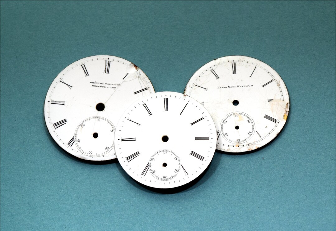 SALE Vintage Porcelain WATCH Faces, Steampunk Jewelry Supply Findings ...