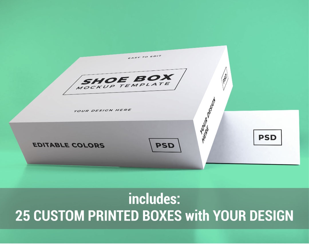 Custom Shipping Box With Your Design: Colorful Boxes- Pack of 25 - Etsy