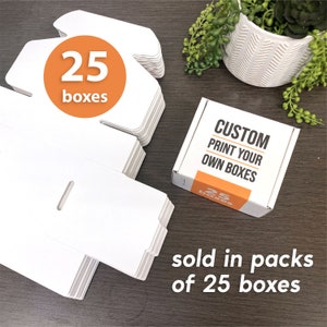 Custom Printed Shipping Boxes | Pack of 25 | Vibrant Logo & Artwork ...