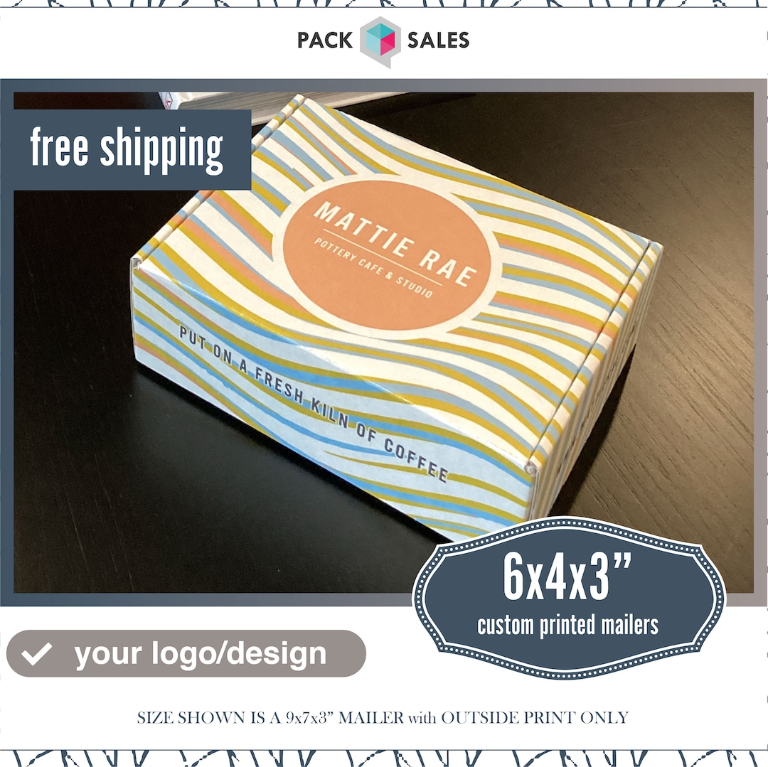 Custom Mailer Boxes 6x4x3 Inch Boxes Printed With Your Logo/artwork ...