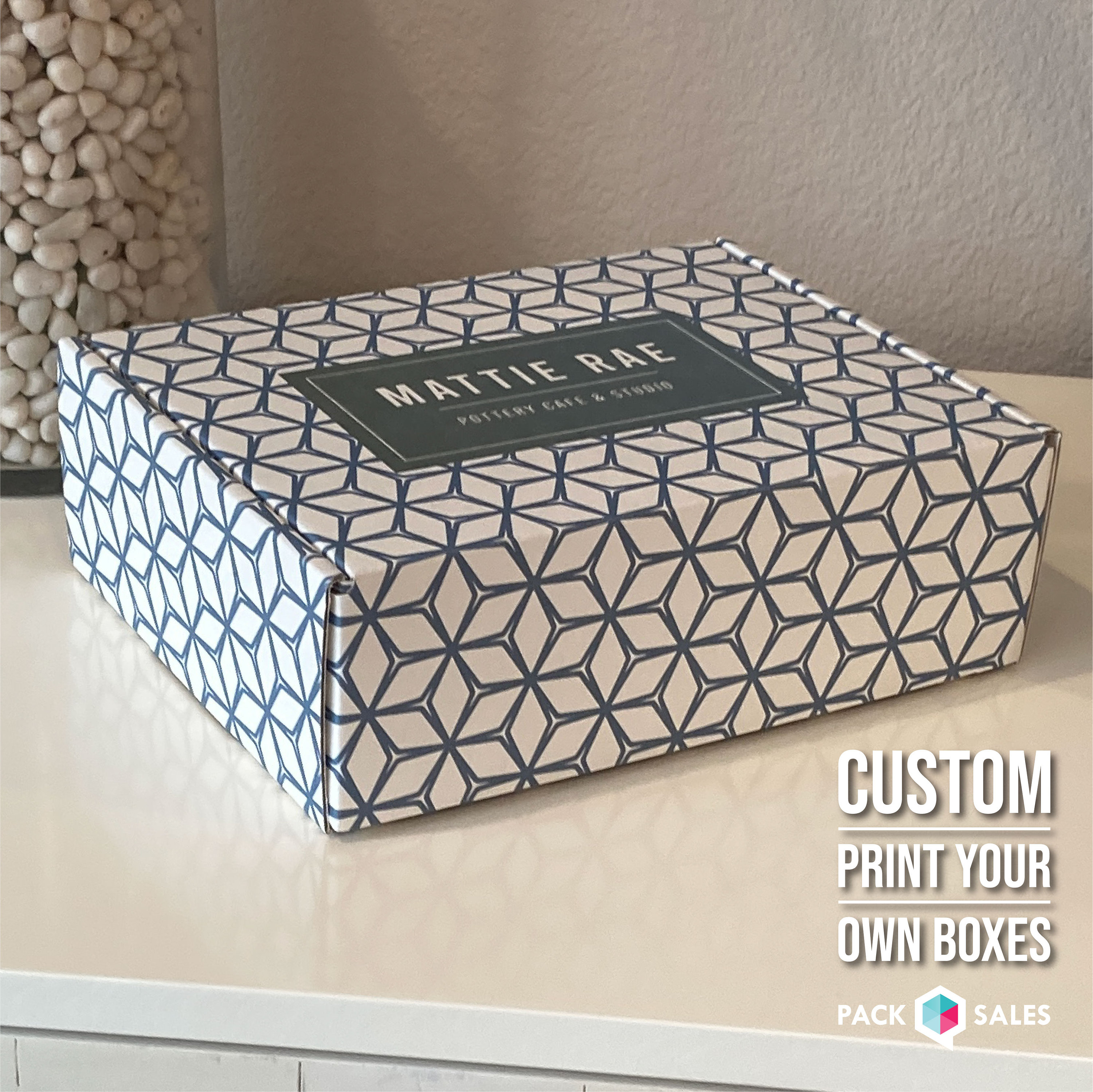 Custom 10x8x4 Inch Printed Box With Your Logo & Artwork Pack - Etsy